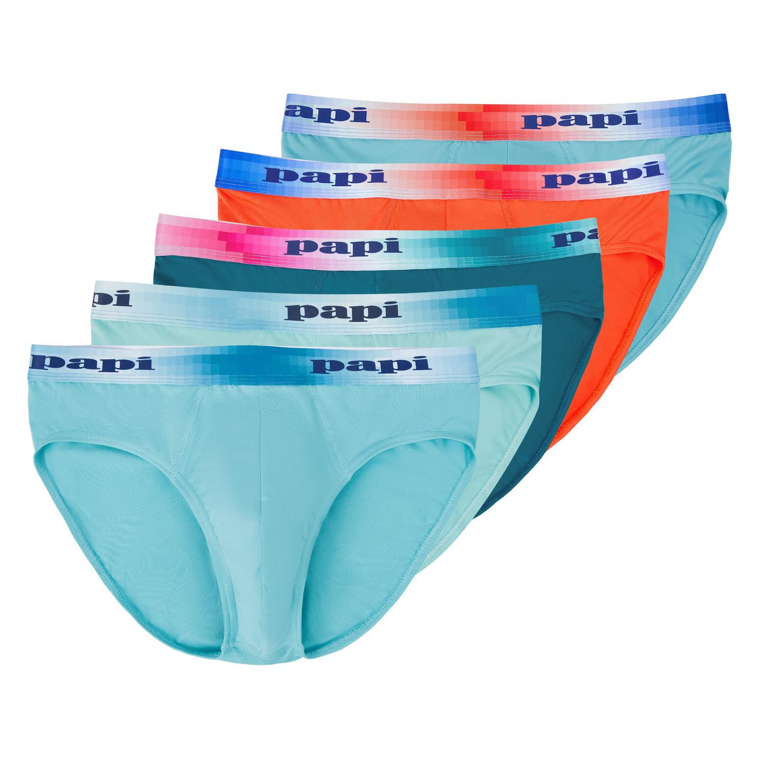 Click here for Papi Mens Microfiber Low-Rise Briefs  Pack Of 5 L prices