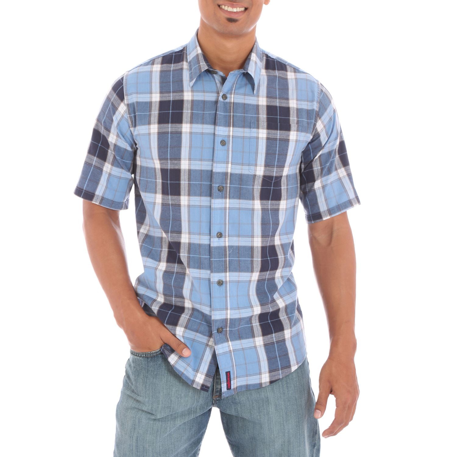 Wrangler Men's Short Sleeve Single Pocket Shirt | Walmart Canada