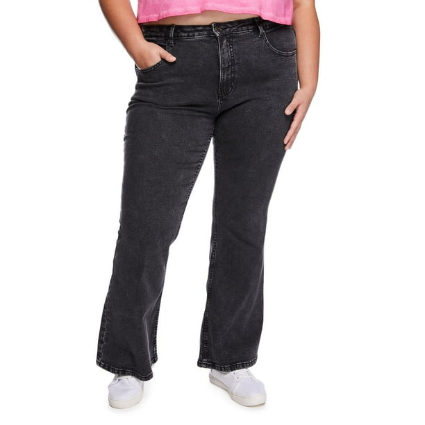 No Boundaries Plus Women's Flare Leg Pant - Walmart.ca