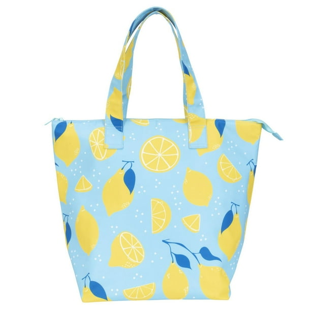 Time And Tru Insulated Beach Bag Tote - Lemons, Picnic-ready - Walmart.ca