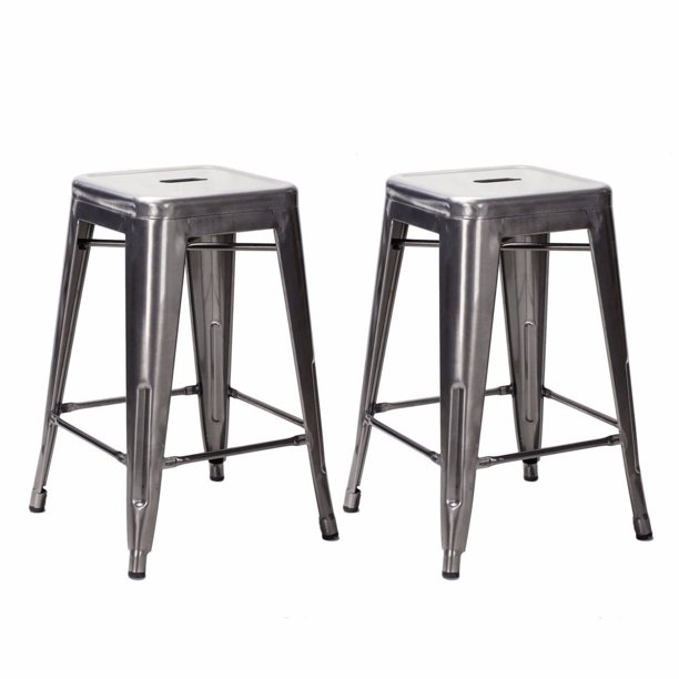 Nicer Furniture Tolix Gunmetal Counter Stool - Walmart.ca