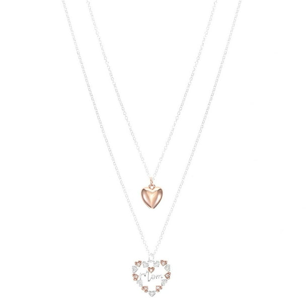 Luxury Designs Two Tone Mom Heart 2 piece necklace - Walmart.ca