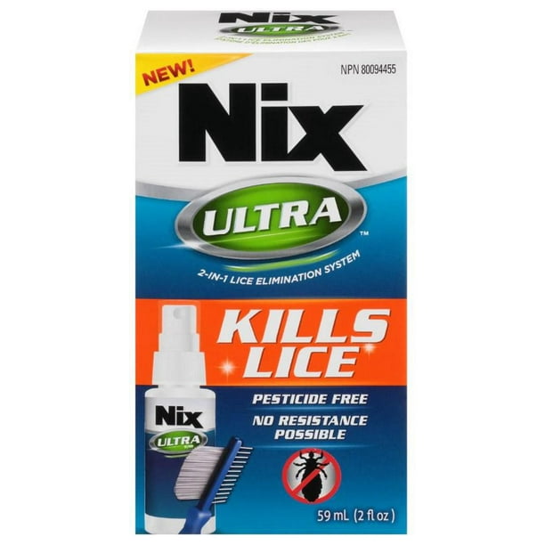 NIX Ultra, Kills Lice Pesticide free (with comb) 59ML, Effective Head ...
