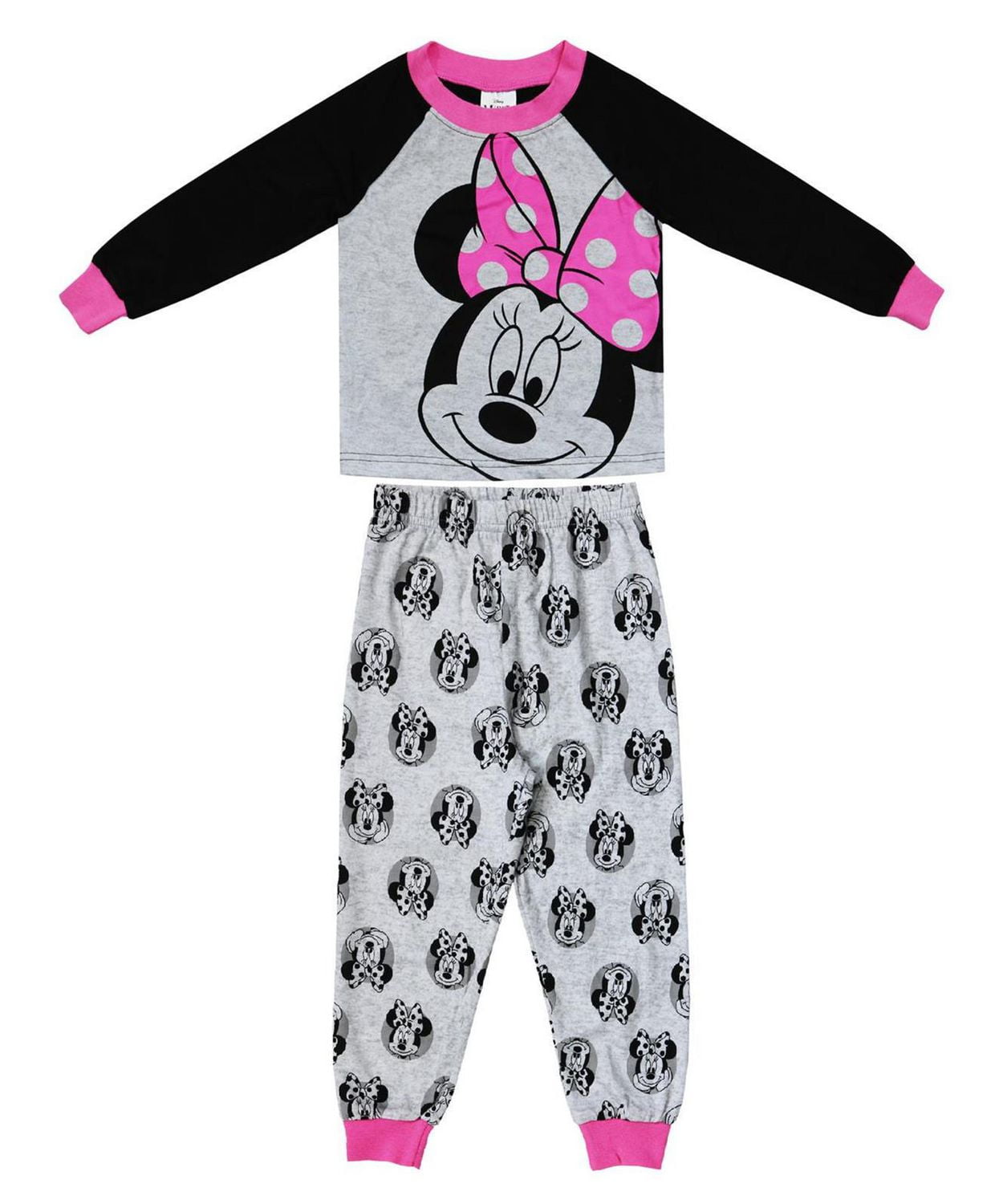 Disney Minnie Mouse Two Piece Pyjama Set for Gilrs | Walmart Canada