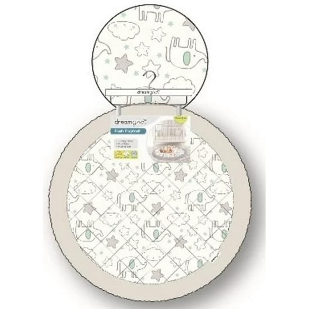 Dreamgro™ Reversible Plush Playmat with Sherpa Backing - Elephant (Grey ...