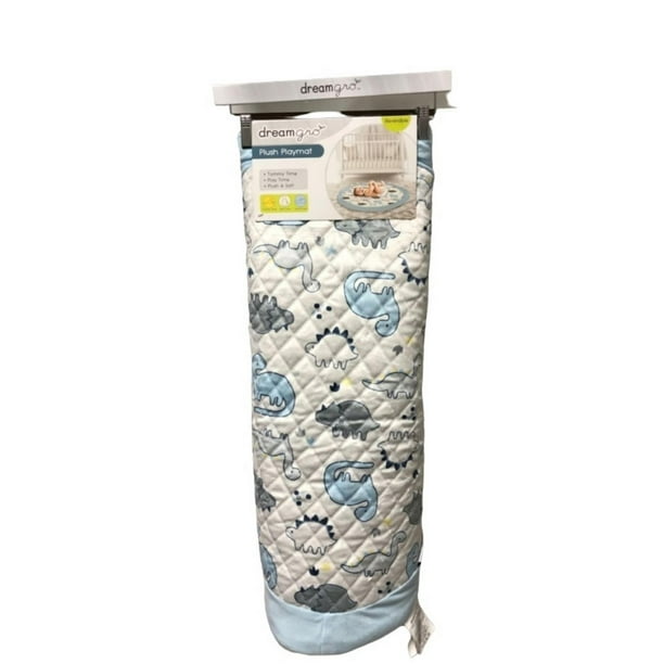 Dreamgro™ Reversible Plush Playmat with Sherpa Backing - Dino (Blue ...