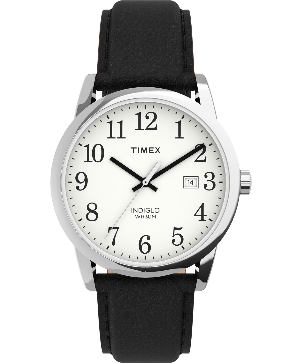 Click here for Timex Easy Reader 38mm Leather Strap Watch One Siz... prices