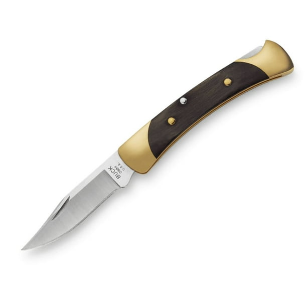 Buck Knives 0055BRS The 55 knife: Compact Folding Pocket Knife, Brass ...