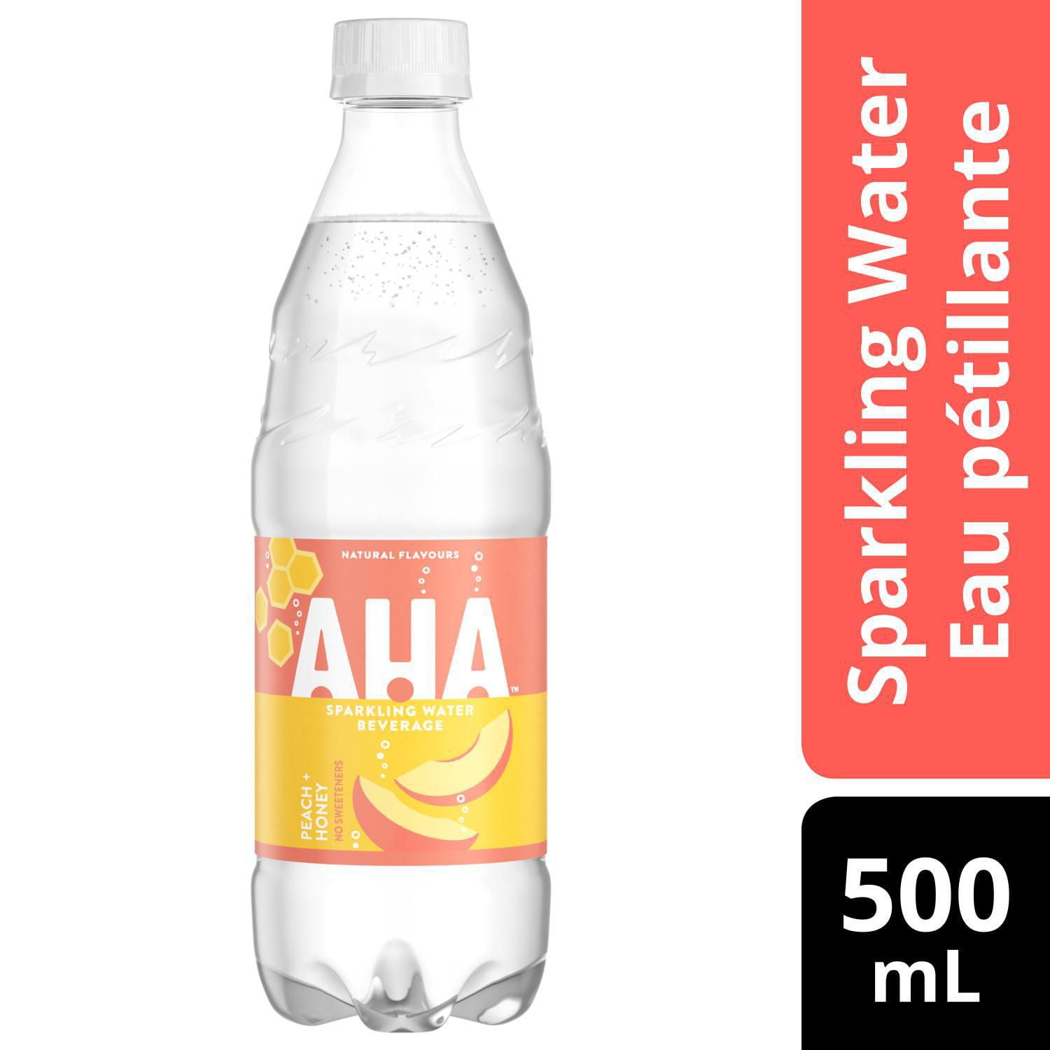 AHA Peach + Honey Sparkling Water 500mL | Walmart Canada