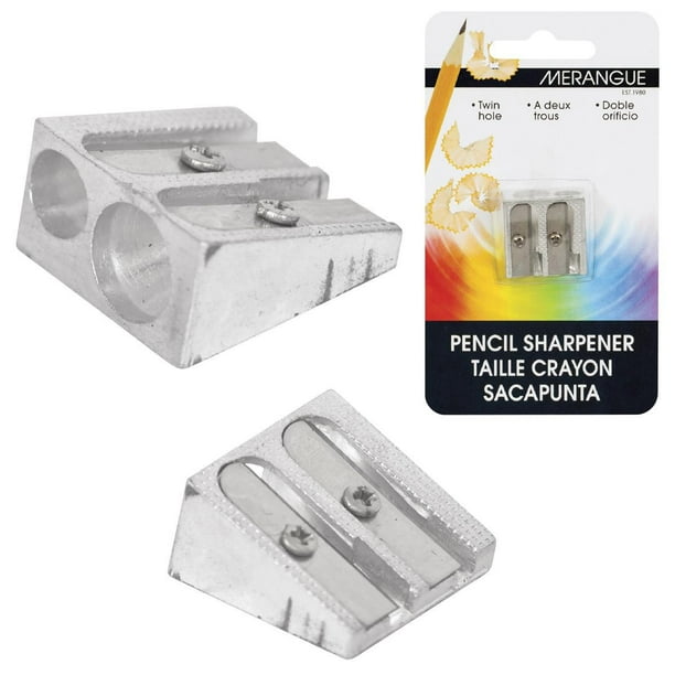 Merangue Aluminum Twin-Hole Pencil Sharpener, Silver, 12 Pack - Walmart.ca