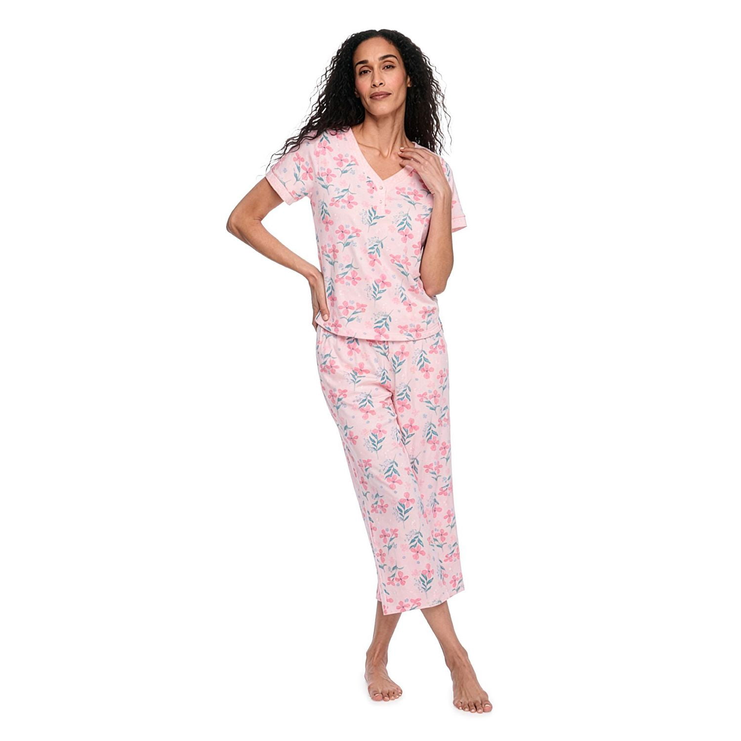Click here for Iyla Womens Two Piece Capri Pajama Set L prices