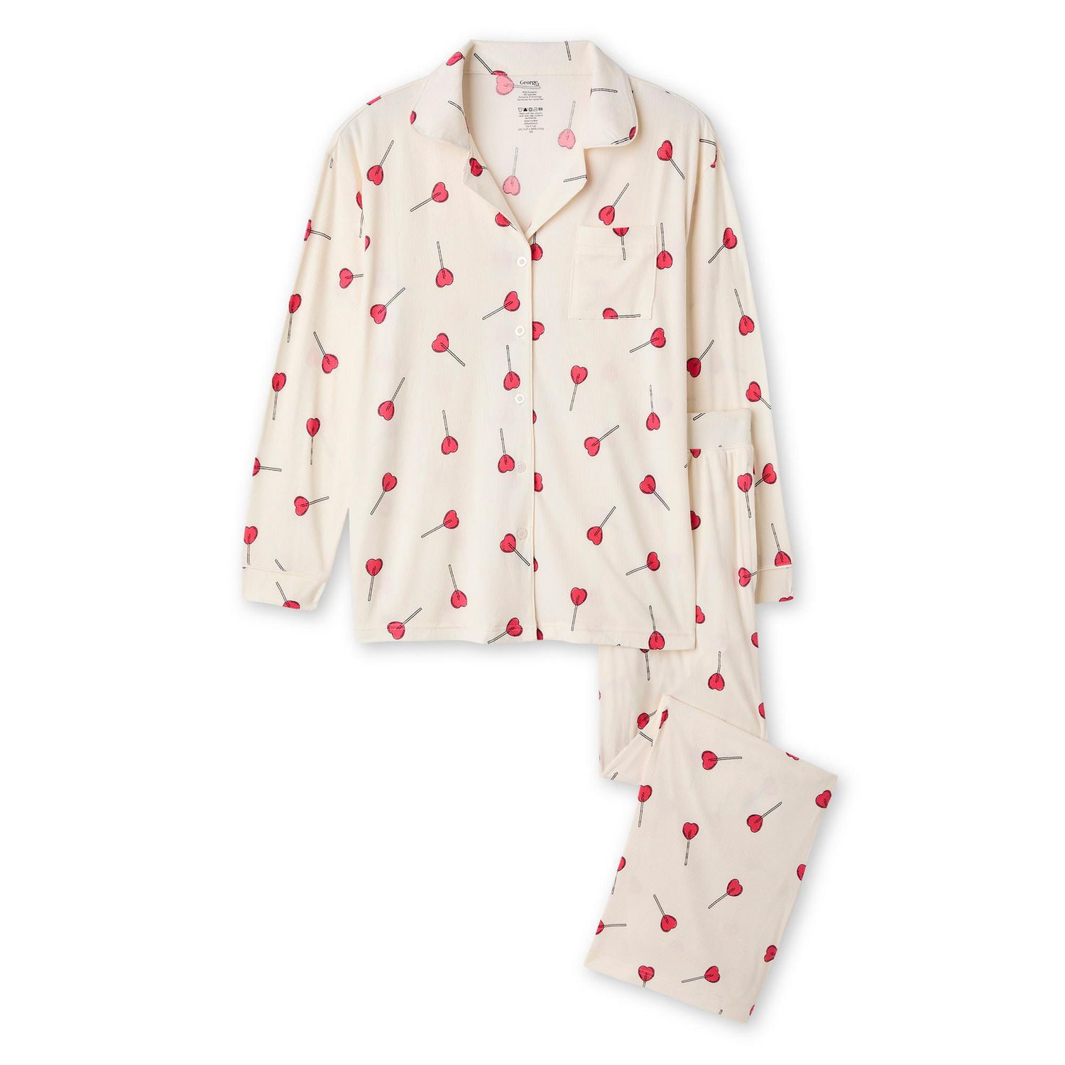 Click here for George Womens Two Piece Pajama Set M prices