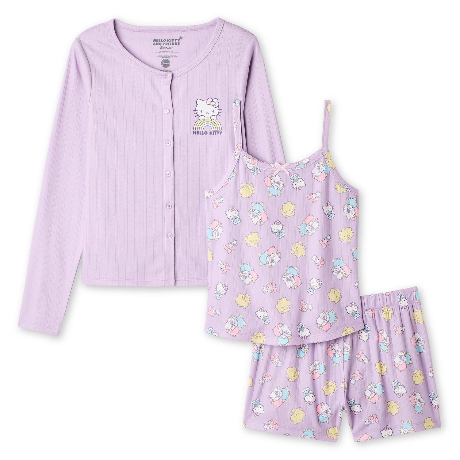 Click here for Hello Kitty And Friends Womens Three Piece Pajama... prices