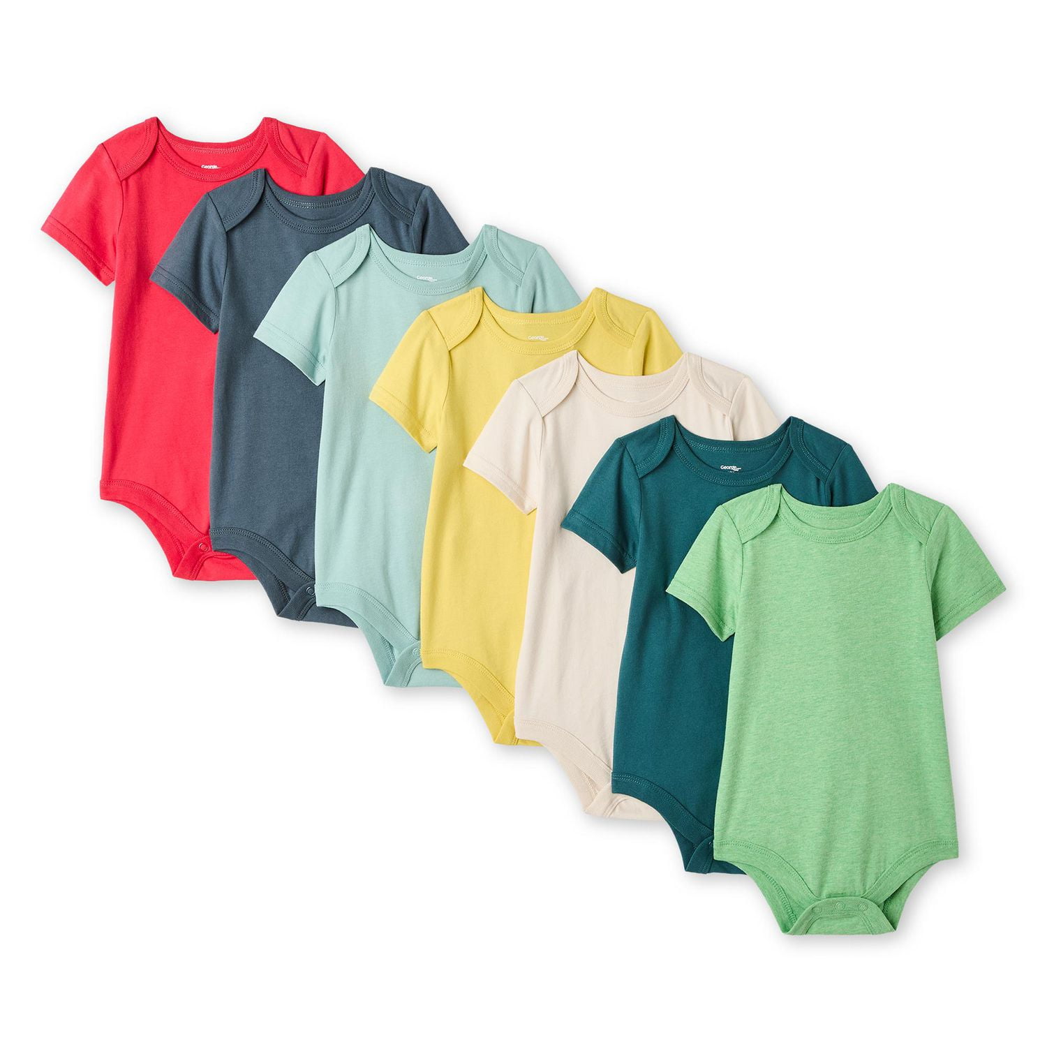 Click here for George Infants Gender Inclusive Bodysuit 7-Pack 0-... prices