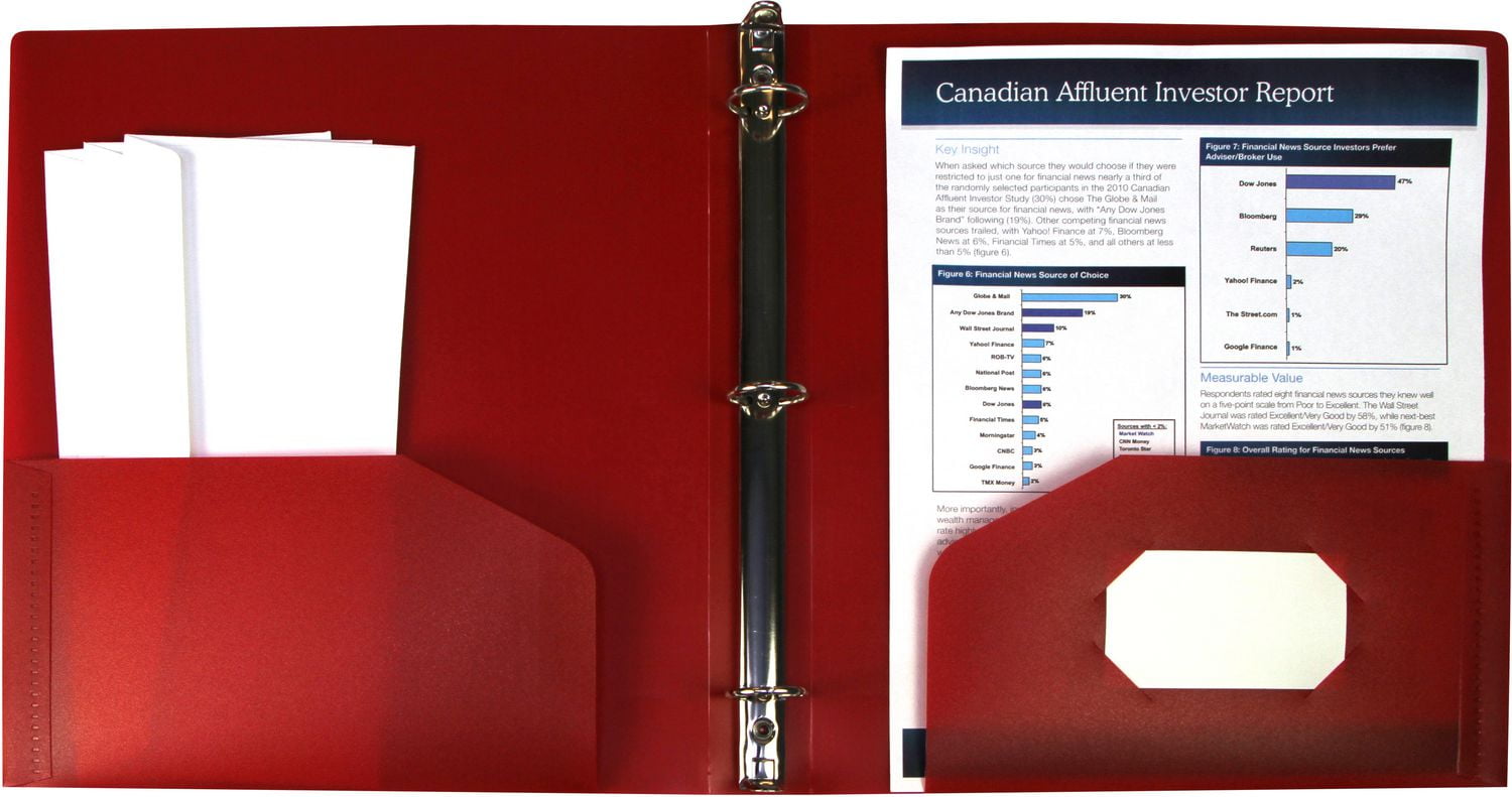 Storex Economy Binder+2 Pockets/1"inch/ Red (24 units/pack) | Walmart ...