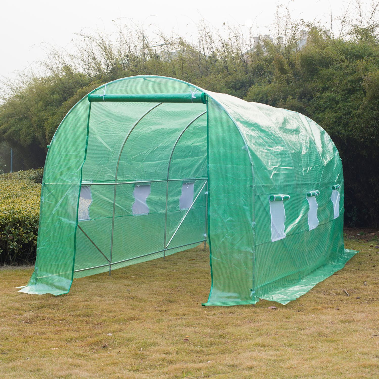 Outsunny 15' x6.7' X 6.7' Walk-in Dome Greenhouse | Walmart Canada