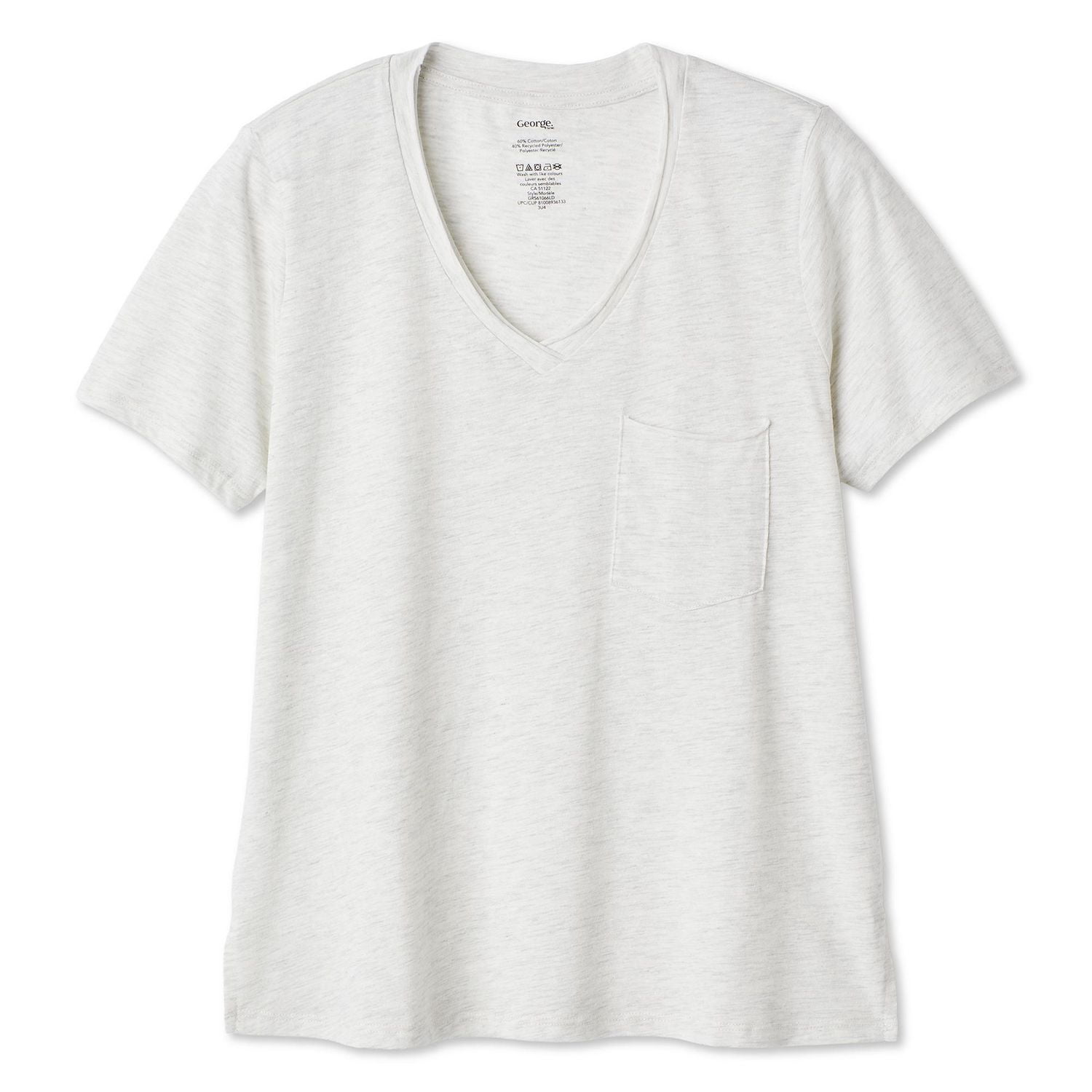 Click here for George Womens V-Neck Pocket T-Shirt S prices