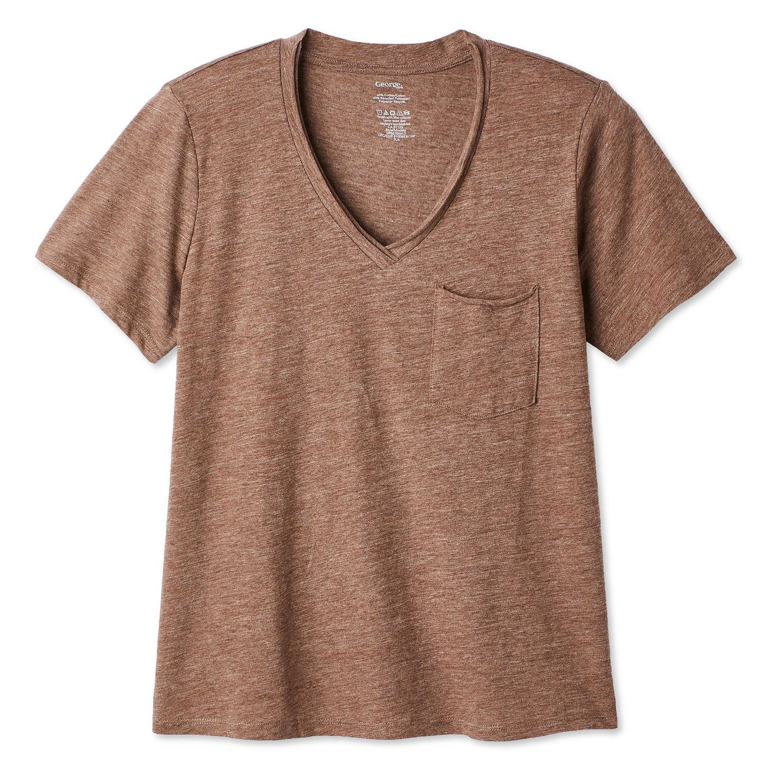 Click here for George Womens V-Neck Pocket T-Shirt S prices