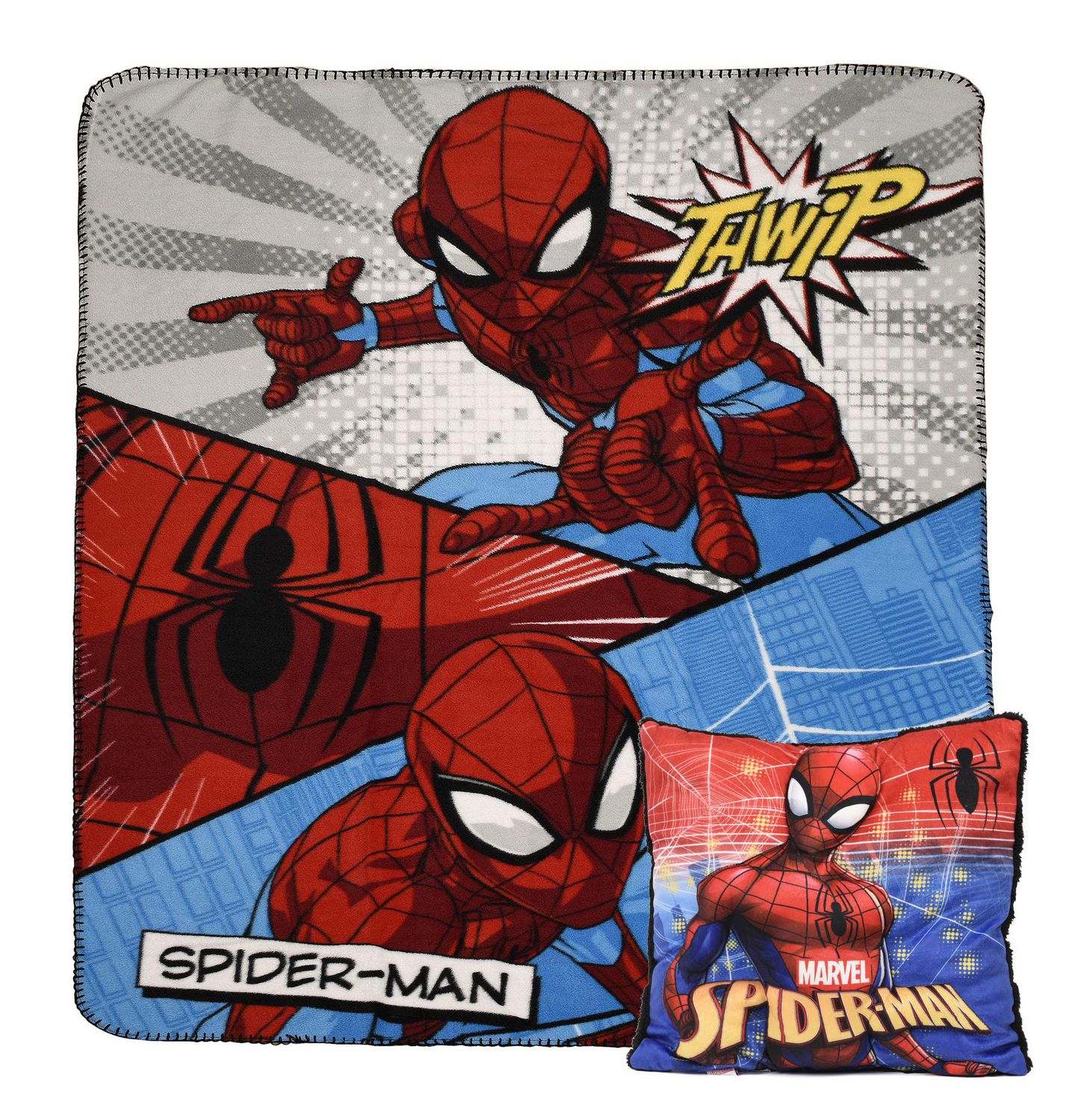 Marvel Spider Man Fleece Throw and Décor Cushion Set | Walmart Canada