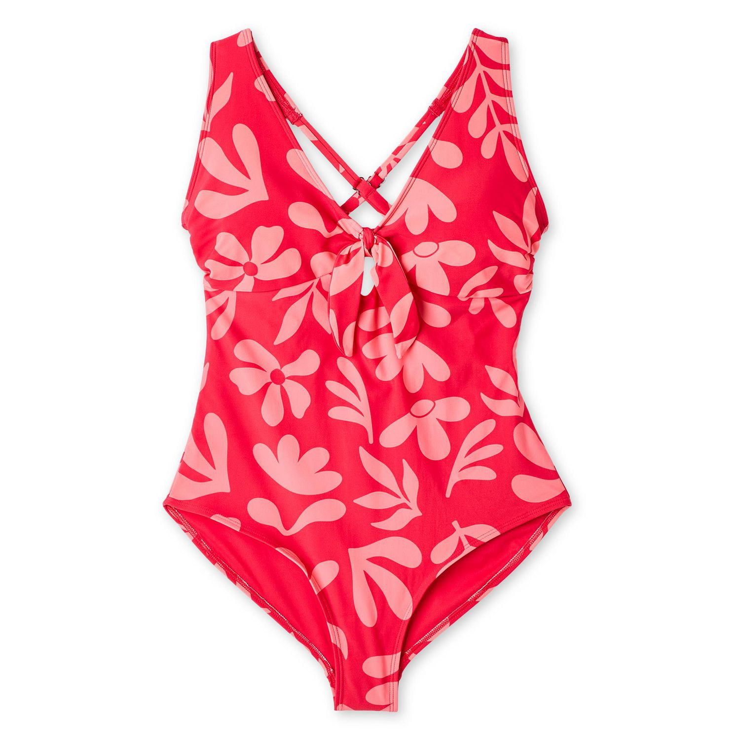 Click here for George Womens Printed Front Tie One Piece Swimsuit... prices