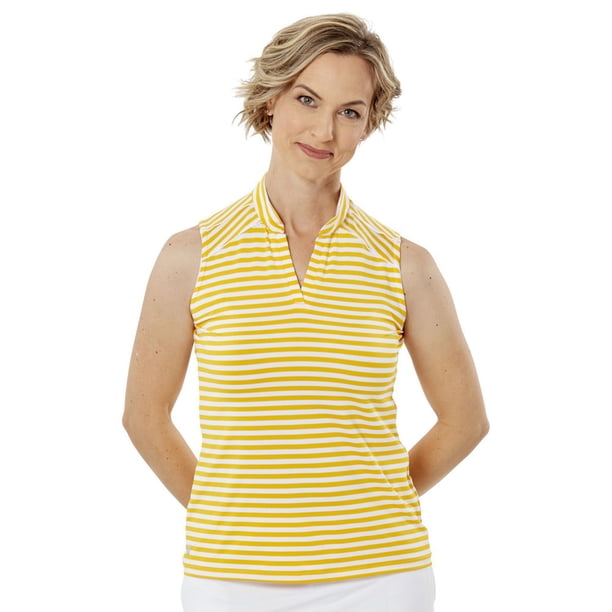 Fairways by Nancy Lopez Women's Striped Performance Polyester ...
