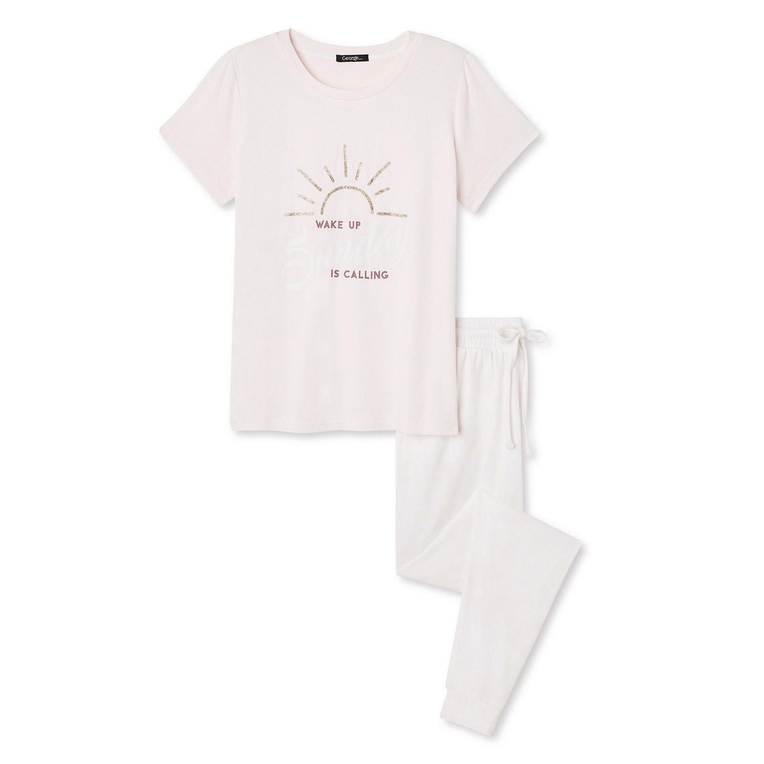 Click here for George Womens Hacci Pajamas 2-Piece Set Xs prices