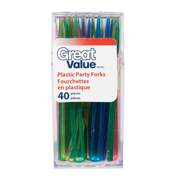 Great Value Plastic Party Forks - Walmart.ca