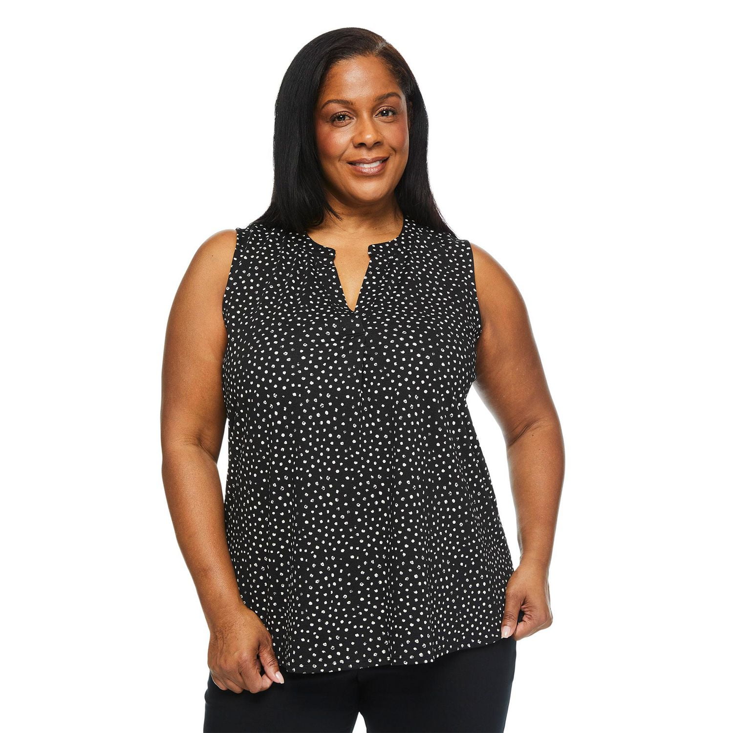 Iyla Women's Plus Crinkle Top, Sizes 1X-4X - Walmart.ca