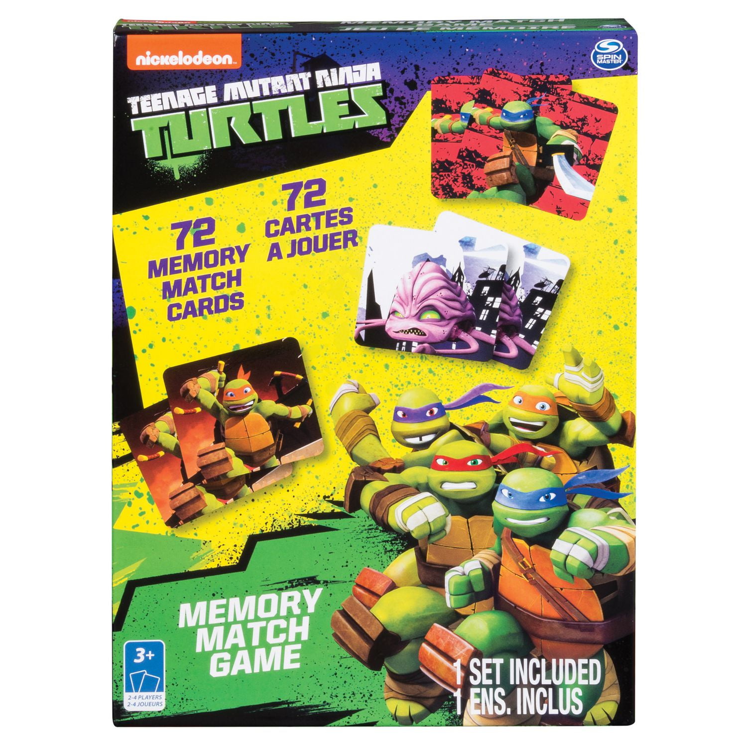 Cardinal Games Teenage Mutant Ninja Turtles Memory Match Game | Walmart ...