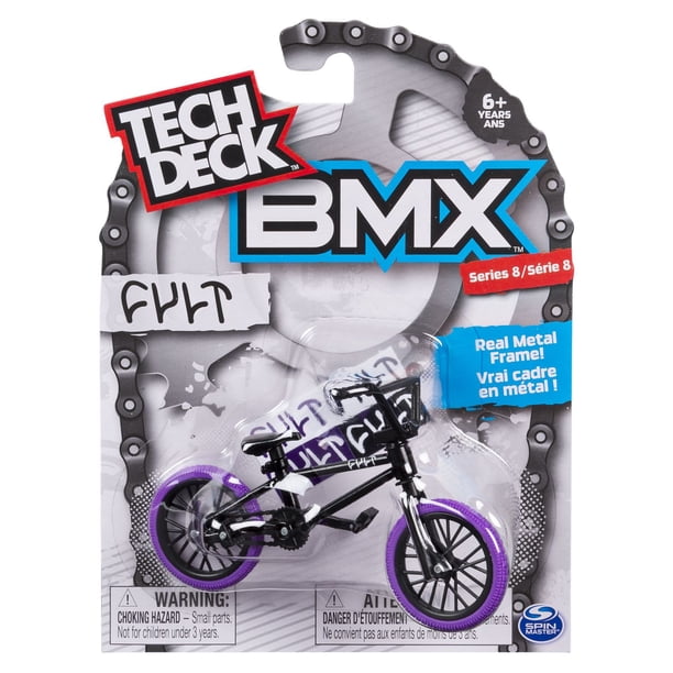 Tech Deck - Bmx Finger Bike – Cult – Black/Purple – Series 8 - Walmart.ca