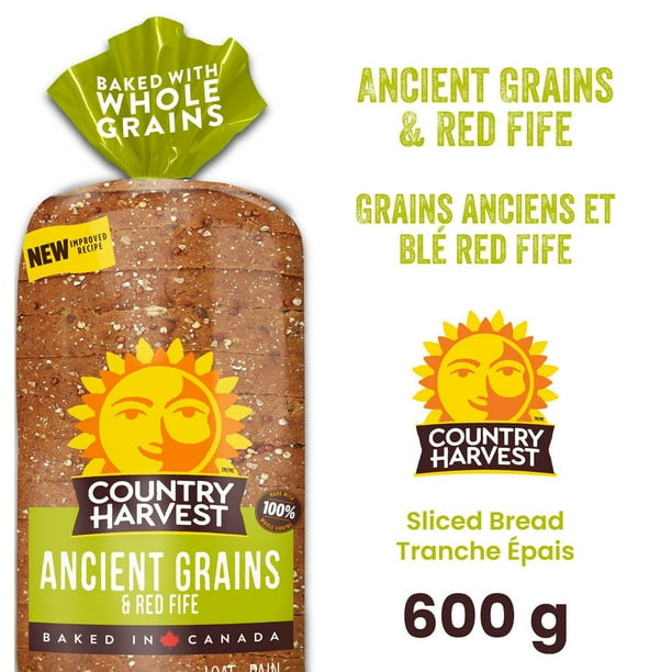 Country Harvest Ancient Grains & Red Fife Sliced Bread, 600 g - Walmart.ca