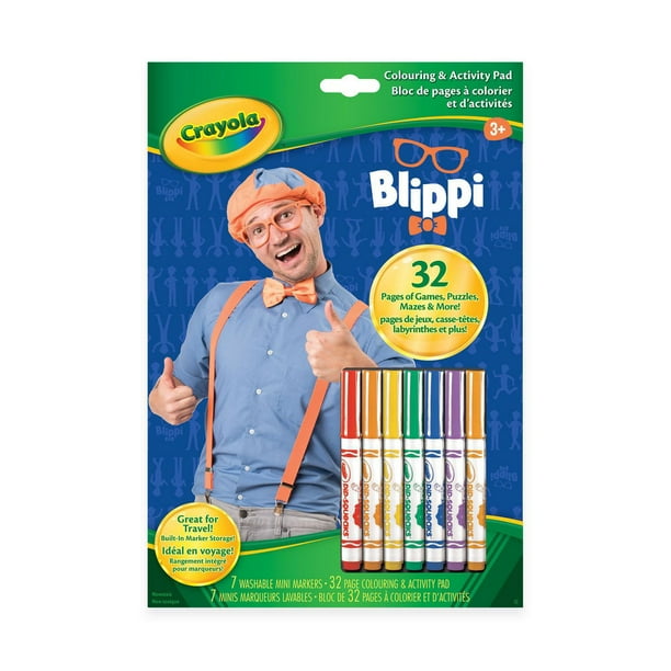 Crayola Colouring & Activity Book, Blippi, Blippi Colouring Book ...