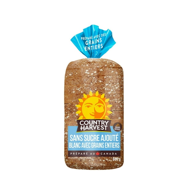 Country Harvest No Sugar Added with Whole Grains Sliced Bread, 600 g ...
