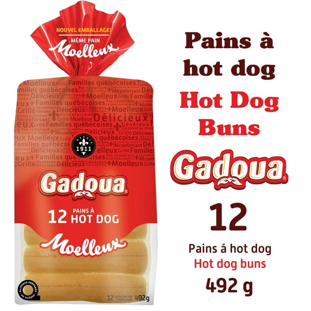 Pains à hot-dogs Gadoua 504 g - Walmart.ca