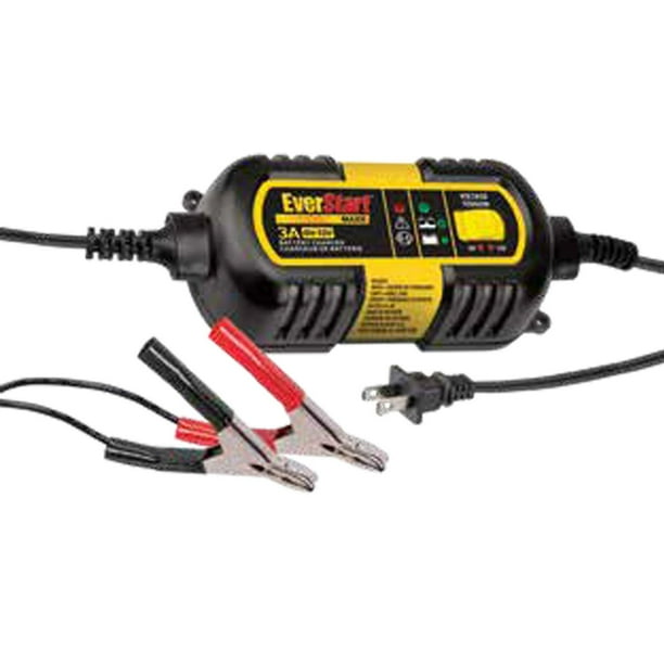 EverStart BC3ECA 3-Amp Battery Charger, 6V and 12V battery charger ...