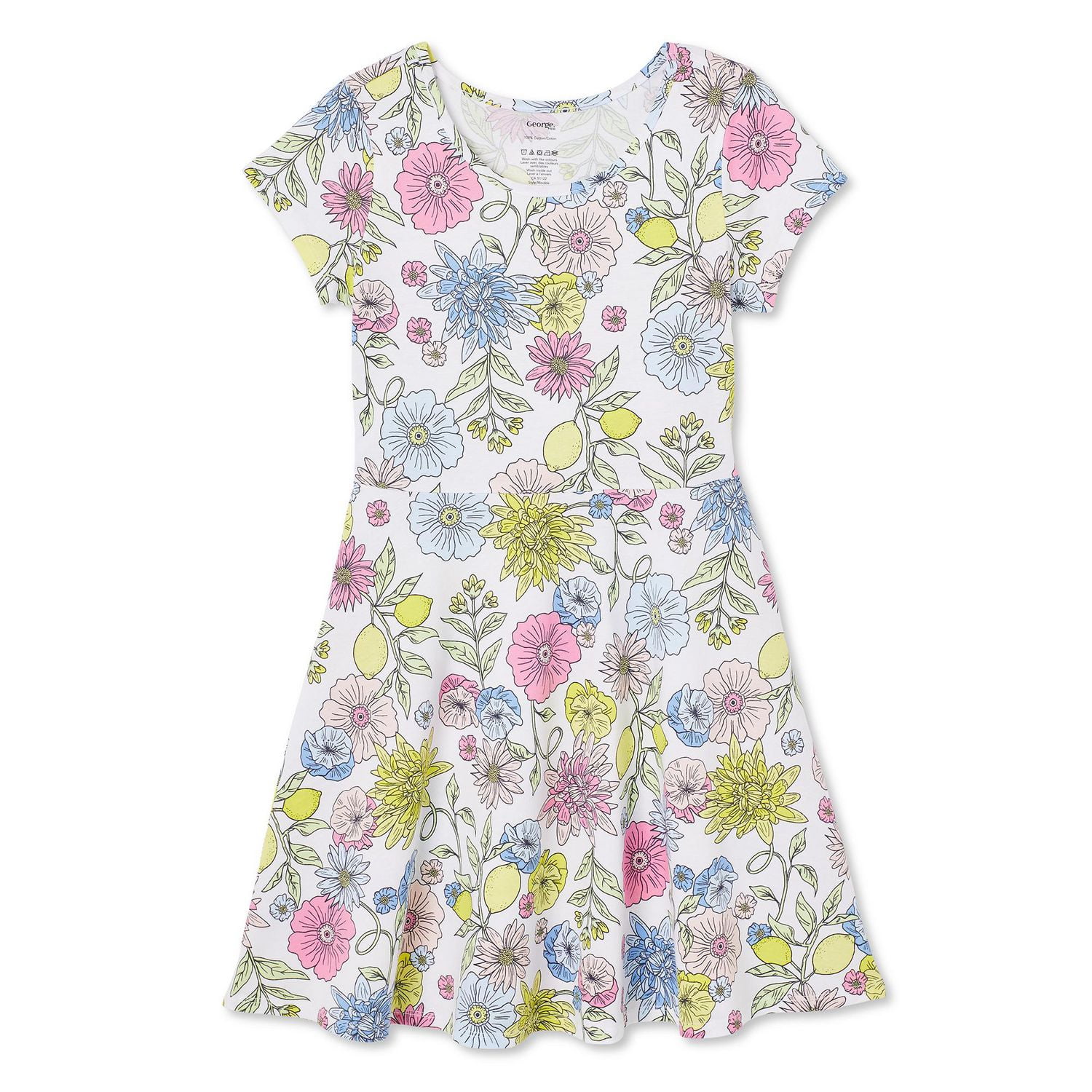 George Girls' Skater Dress, Sizes XS-XL - Walmart.ca