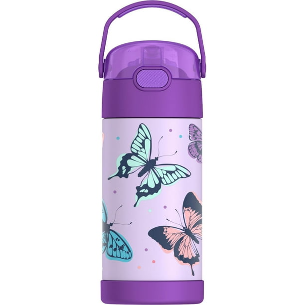 Thermos Funtainer 12 Oz Vacuum Insulated Straw Bottle, Butterfly - Walmart.ca