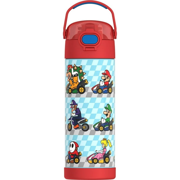 Thermos 16 Oz Stainless Steel Vacuum Insulated Bottle, Super Mario ...