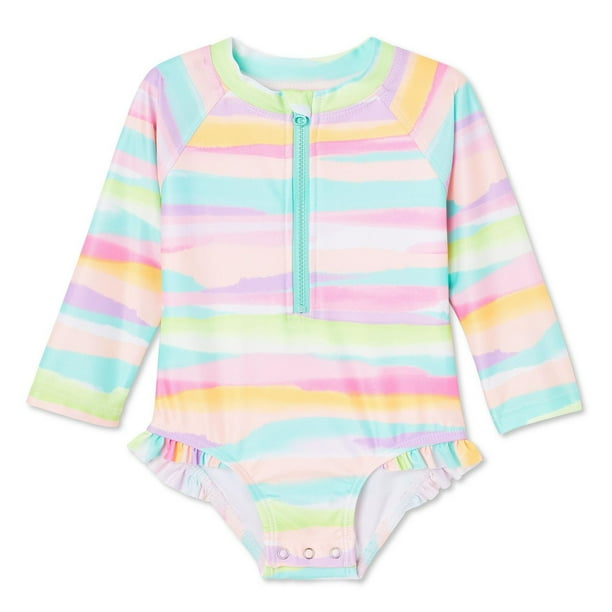 George Baby Girls' Rash Guard 1-Piece, Sizes 3-24 months - Walmart.ca