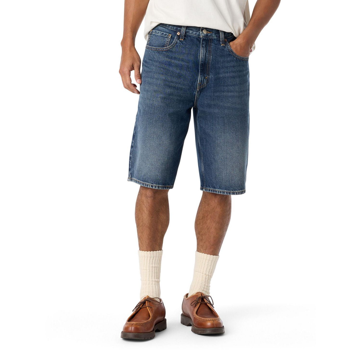Click here for Levi Strauss Signature Mens Loose Denim Shorts 36 prices