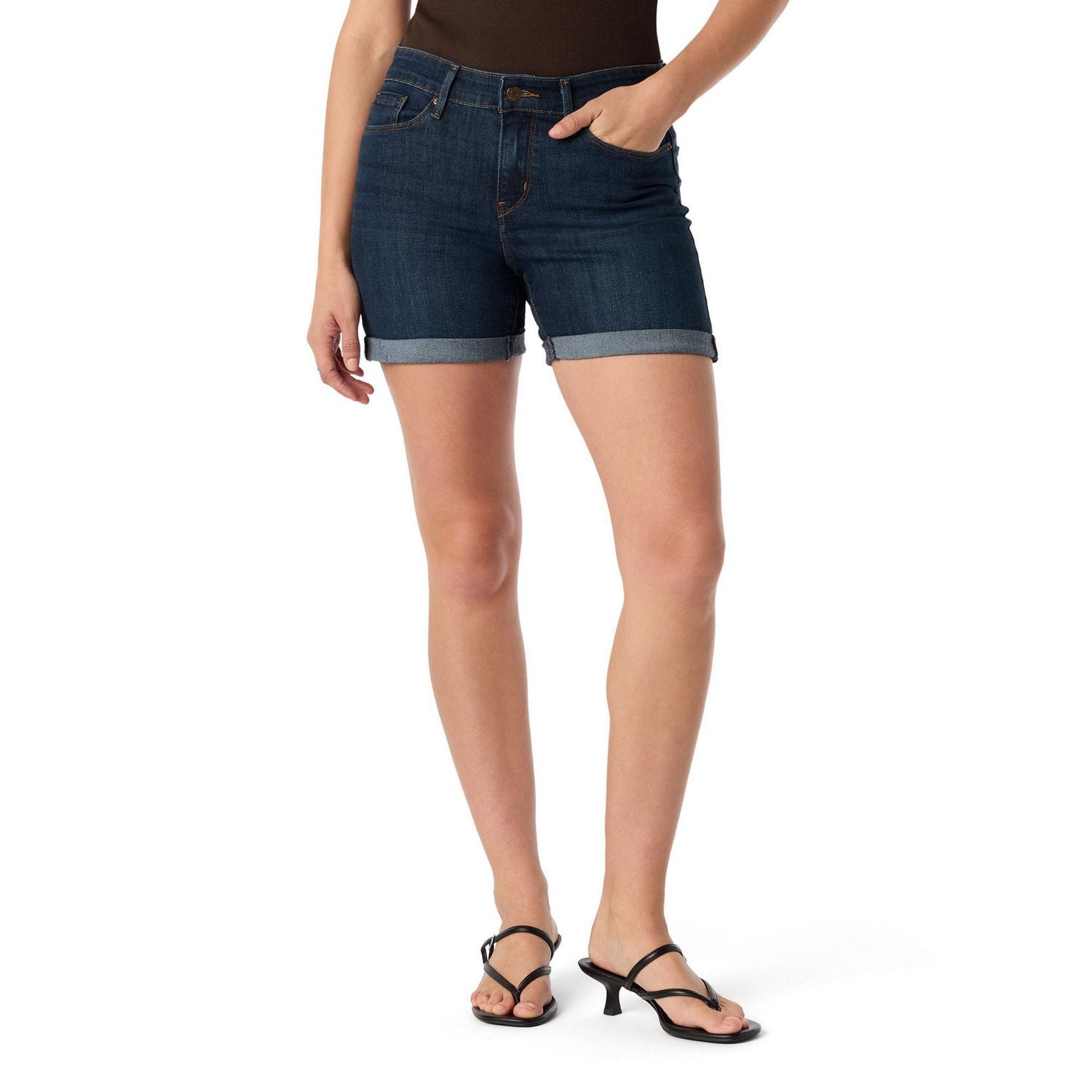 Click here for Levi Strauss Signature Womens Mid Rise 5 Shorts 6 prices