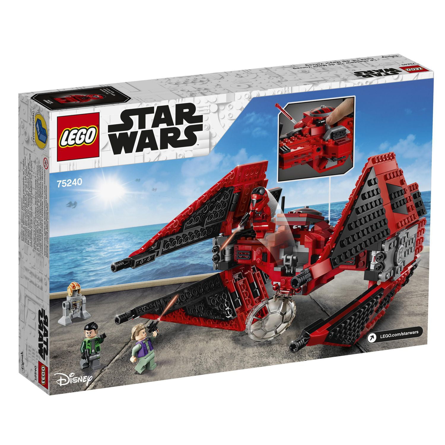 LEGO Star Wars Resistance Major Vonreg s TIE Fighter 75240 Toy Building Kit 496 Piece Walmart