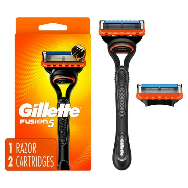 Gillette Fusion5 Shaving Razor for Men, 1 Razor Handle, 2 Razor Blade ...