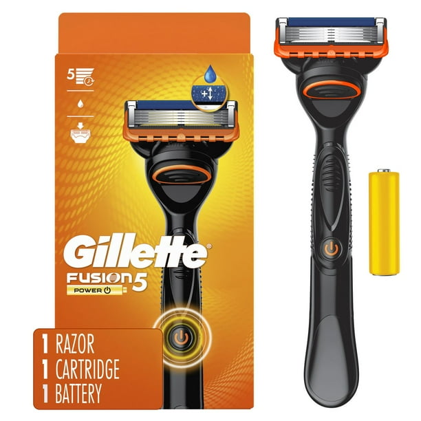 Gillette Fusion5 Power Shaving Razor for Men, 1 Power Razor Handle, 1 ...