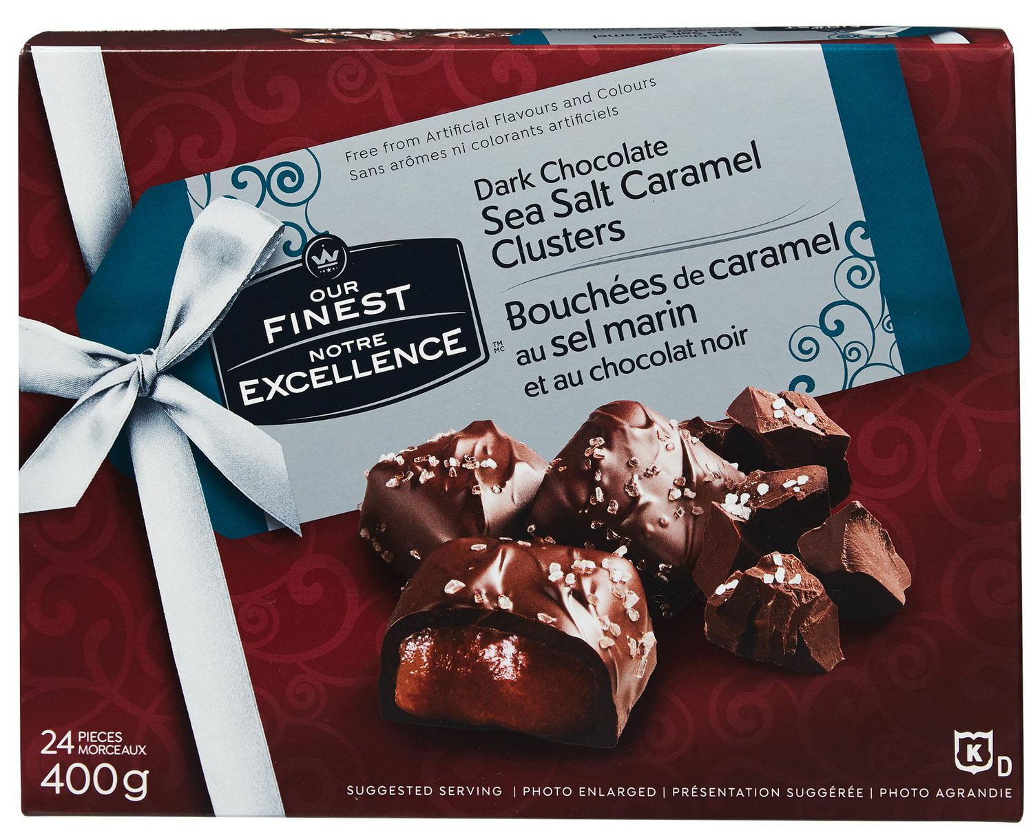 Our Finest Dark Chocolate Sea Salt Caramel Clusters | Walmart Canada