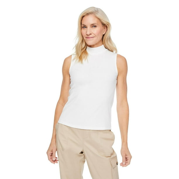 Iyla Women's Mock Neckline Rib Top, Sizes S-XXL - Walmart.ca