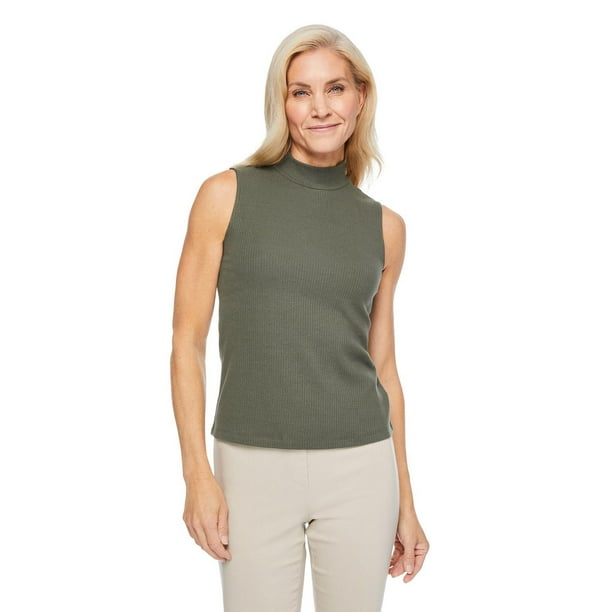 Iyla Women's Mock Neckline Rib Top, Sizes S-XXL - Walmart.ca