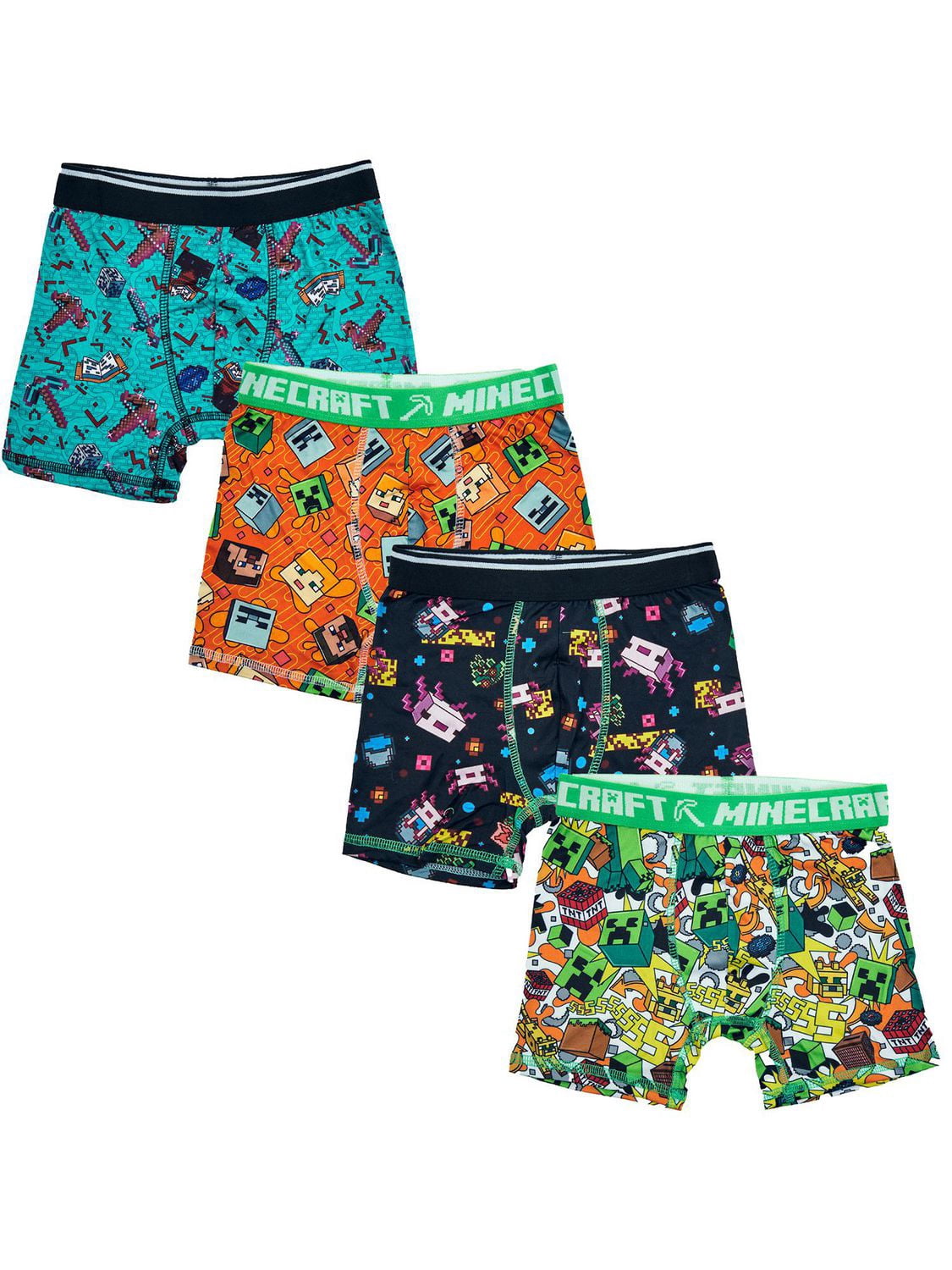 Click here for Bioworld Minecraft Creeper And Mob 4-Pack Boxer Br... prices