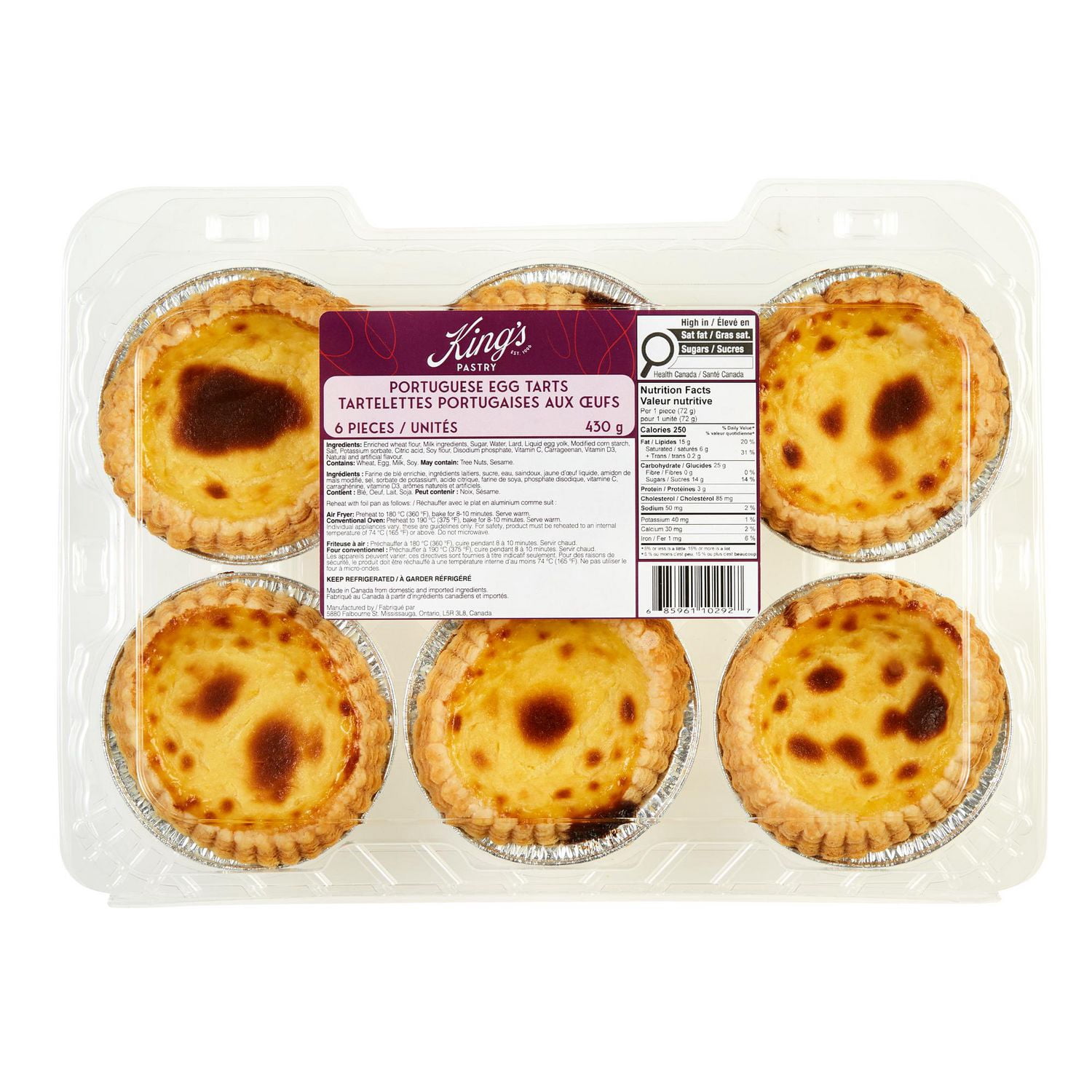 Click here for Kings Pastry Portuguese Egg Tarts prices
