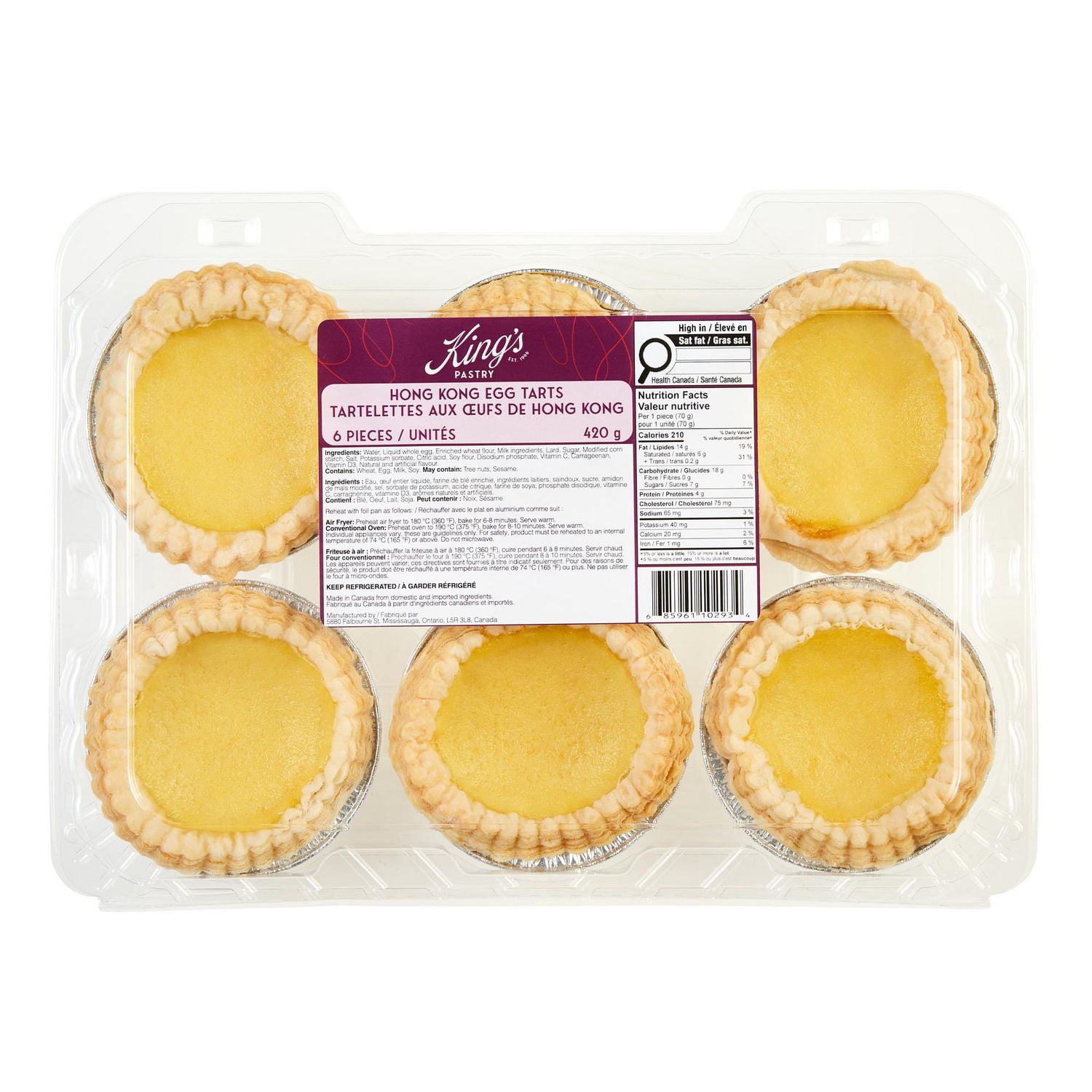 Click here for Kings Pastry Hong Kong Egg Tarts prices